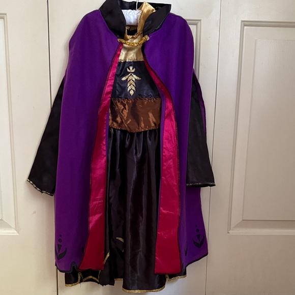 Disney | Costumes | Disney Anna Costume With Dress And Cloak | Poshmark